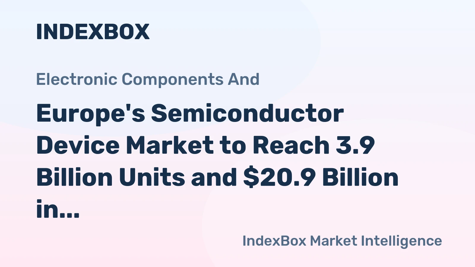 Europe's Semiconductor Device Market to Reach 3.9 Billion Units and $20.9 Billion in Value by 2035