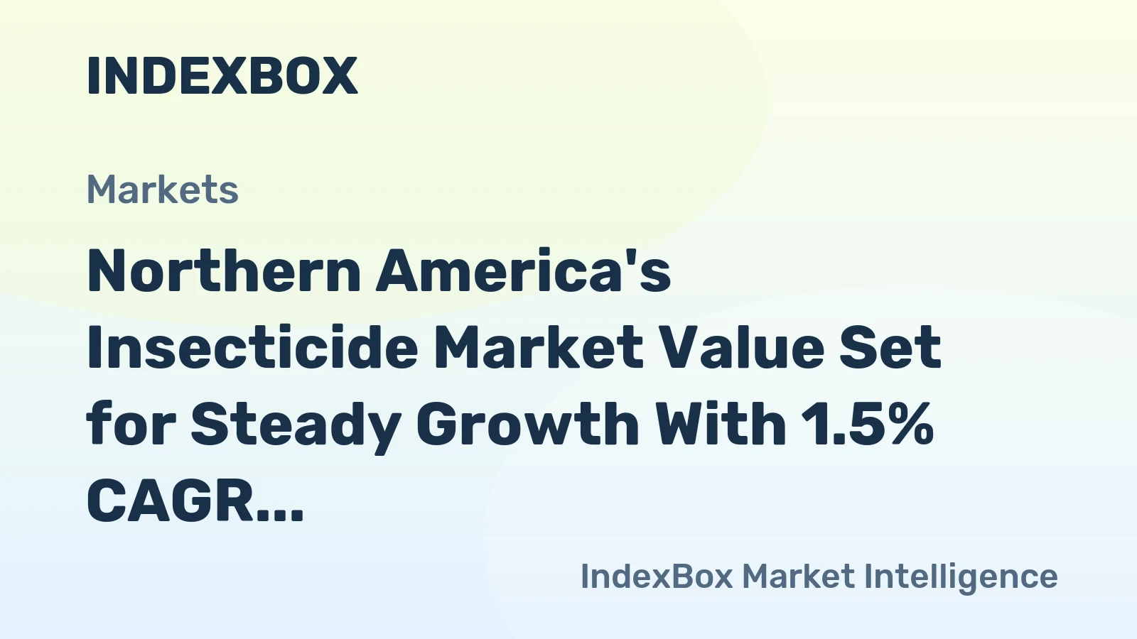 Northern America's Insecticide Market Value Set for Steady Growth With 1.5% CAGR