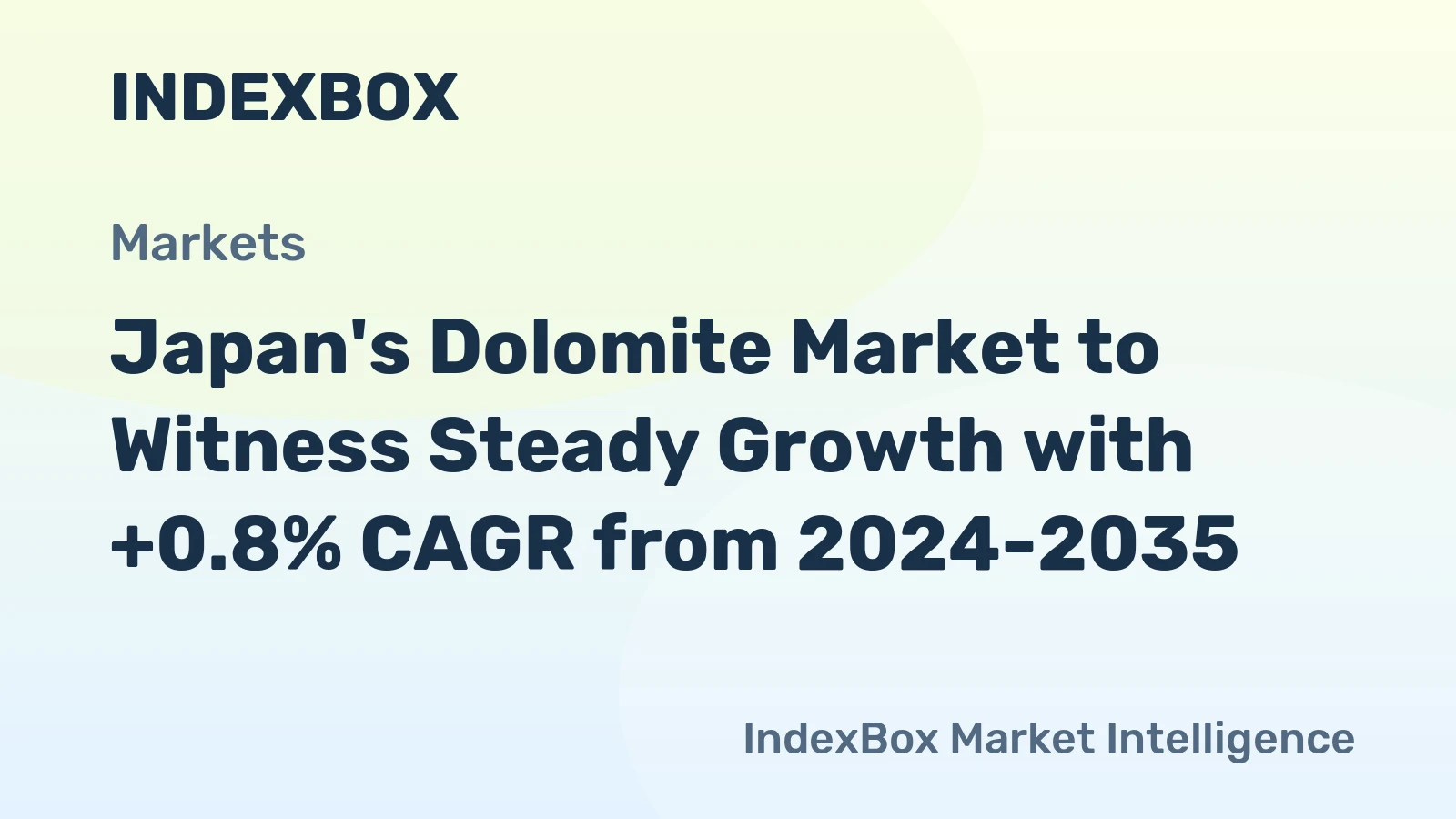 Japan's Dolomite Market to Witness Steady Growth with +0.8% CAGR from 2024-2035