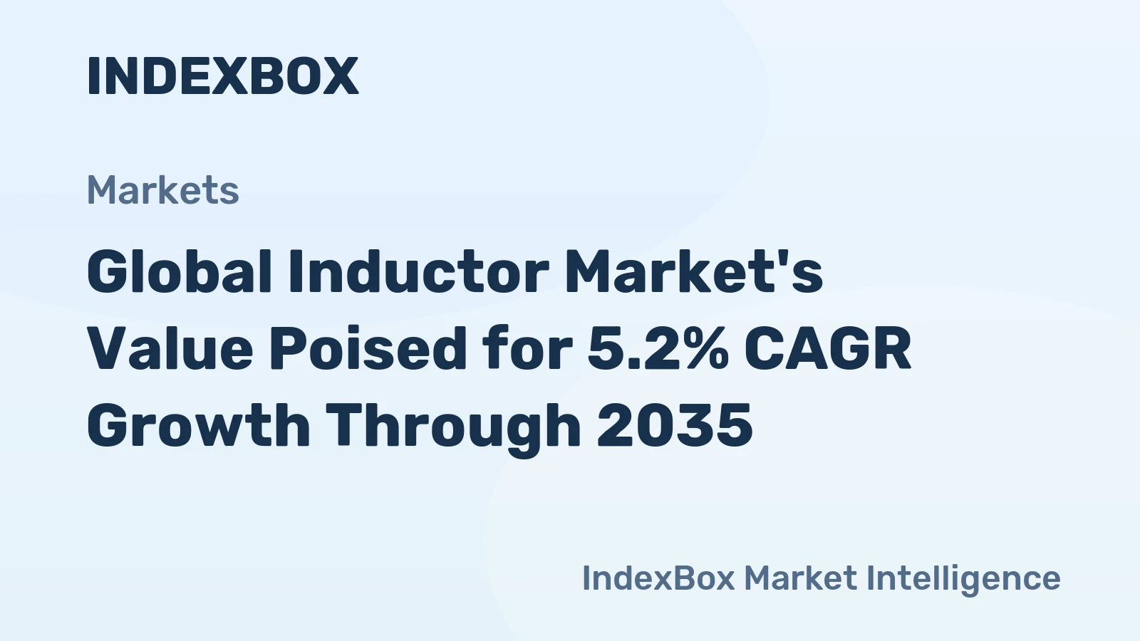 Global Inductor Market's Value Poised for 5.2% CAGR Growth Through 2035