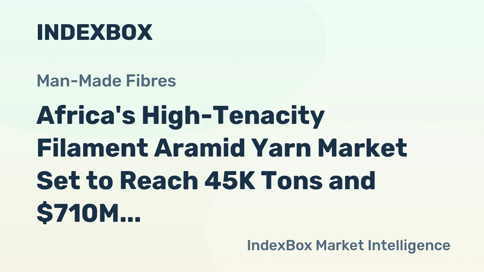 Africa's High-Tenacity Filament Aramid Yarn Market Set to Reach 45K Tons and $710M by 2035