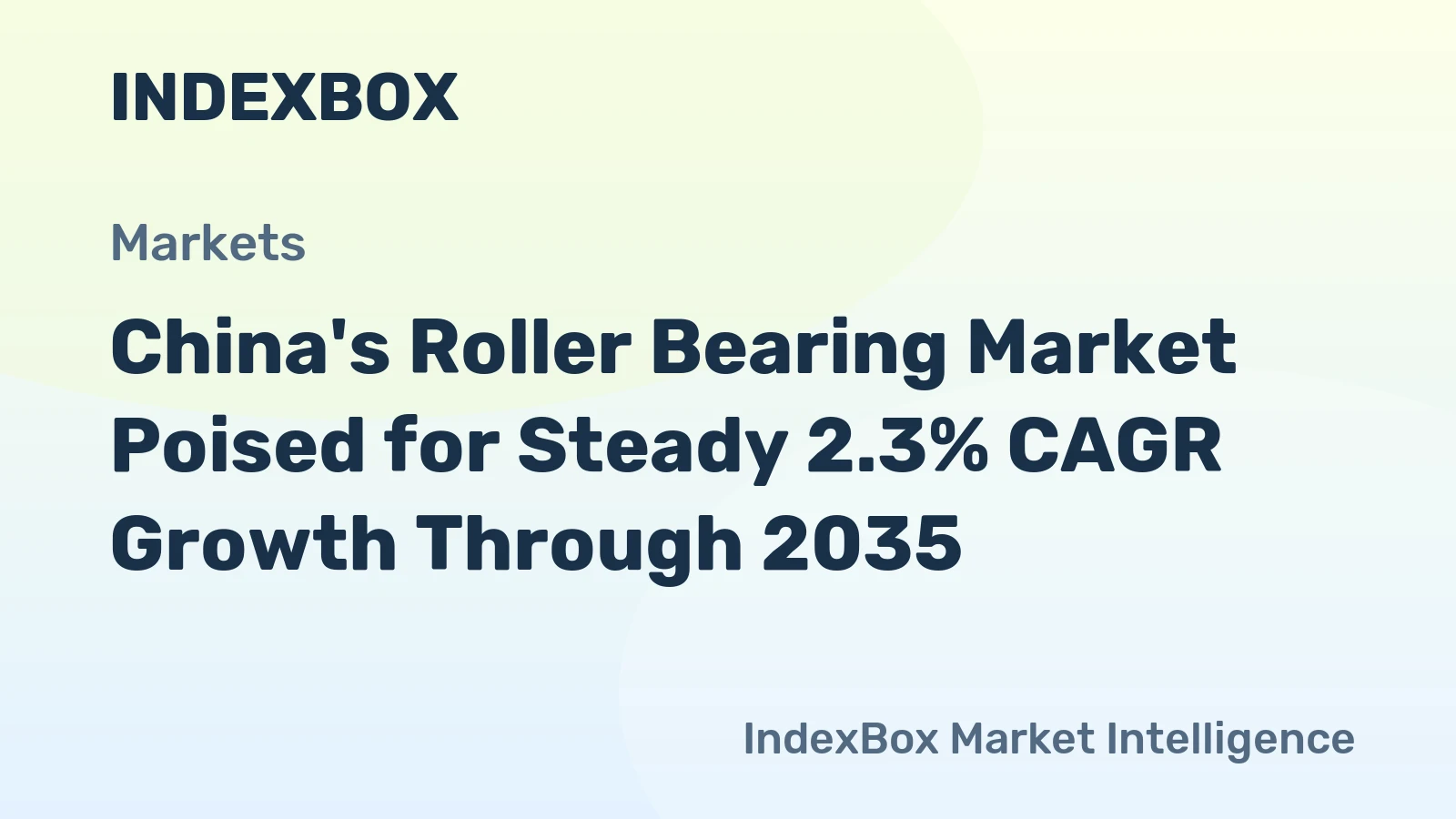 China's Roller Bearing Market Poised for Steady 2.3% CAGR Growth Through 2035