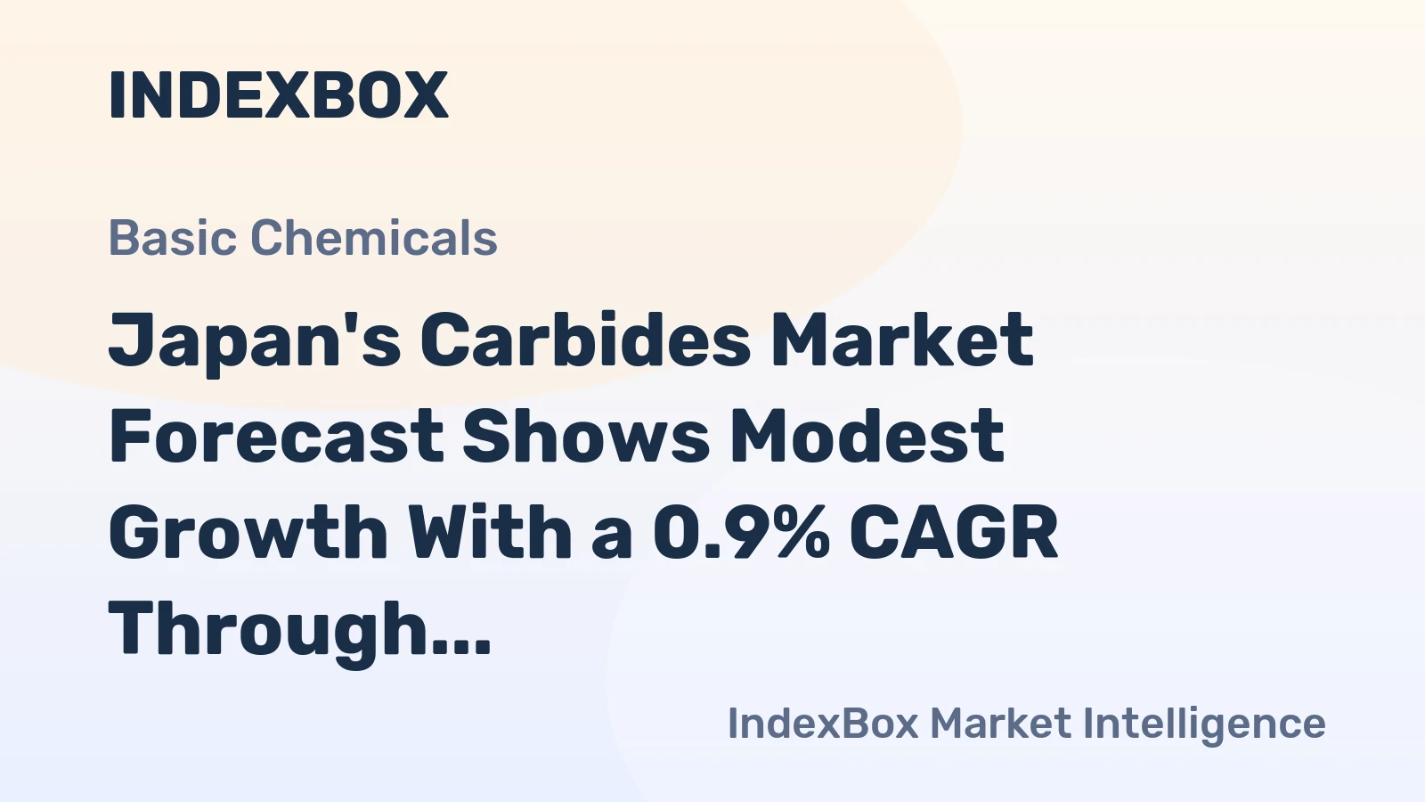 Japan's Carbides Market Forecast Shows Modest Growth With a 0.9% CAGR Through 2035
