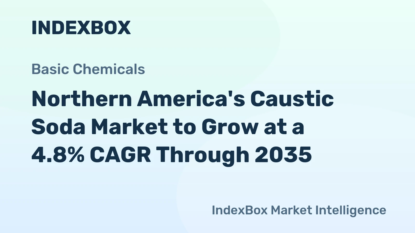 Northern America's Caustic Soda Market to Grow at a 4.8% CAGR Through 2035