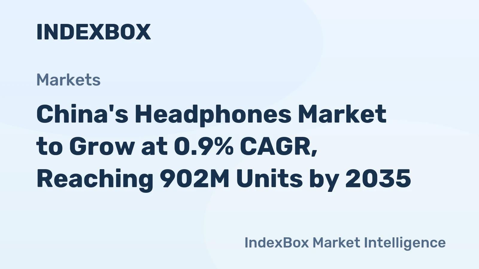 China's Headphones Market to Grow at 0.9% CAGR, Reaching 902M Units by 2035