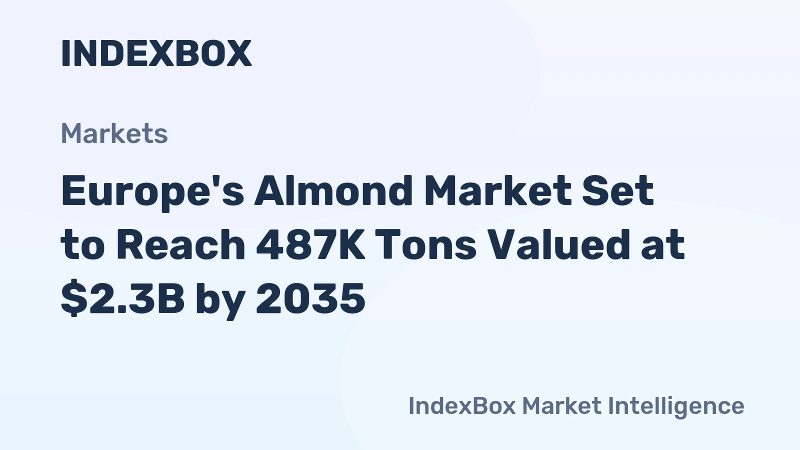 Europe's Almond Market Set to Reach 487K Tons Valued at $2.3B by 2035