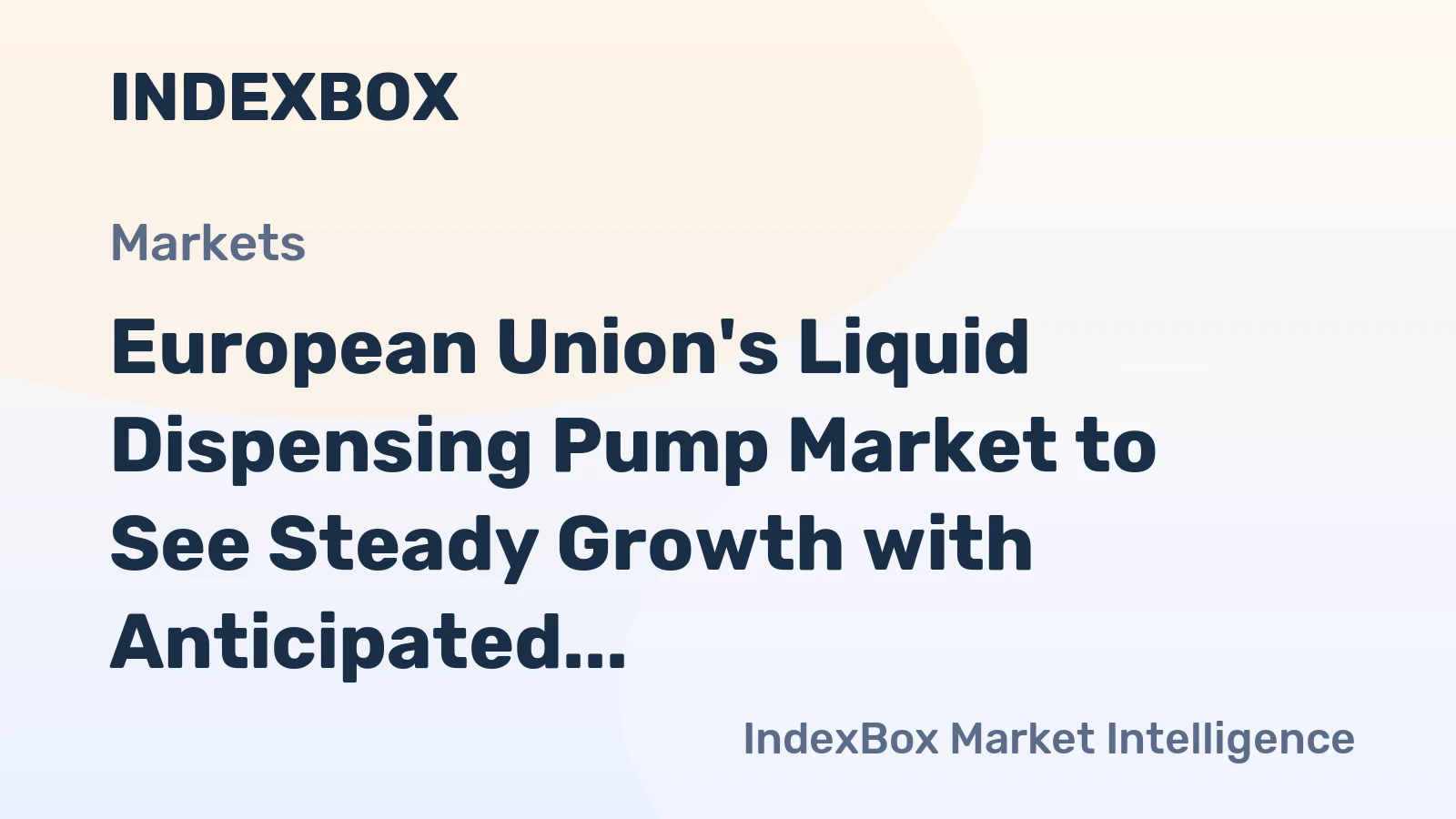 European Union's Liquid Dispensing Pump Market to See Steady Growth with Anticipated CAGR of +1.6% from 2024 to 2035