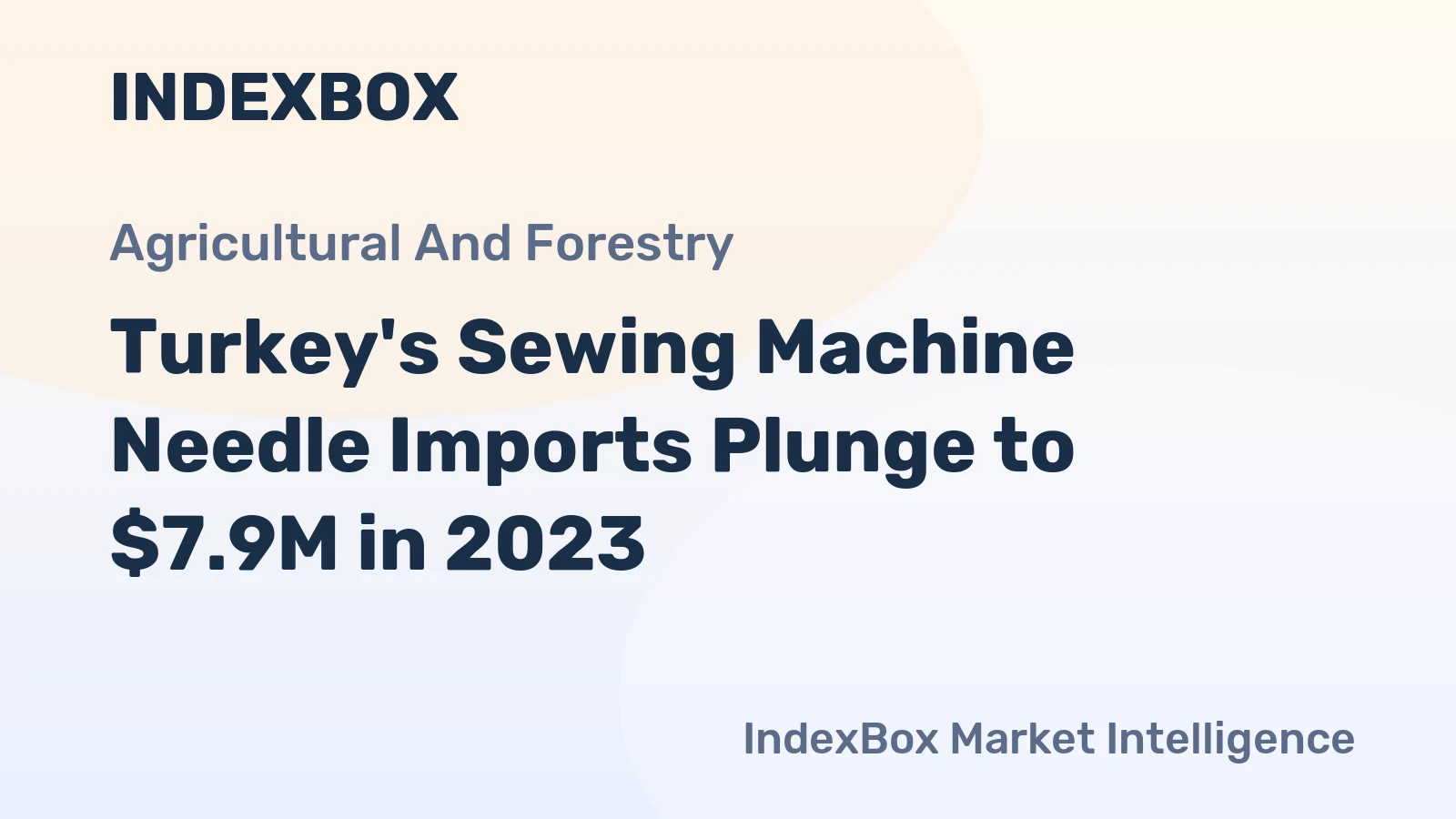 Turkey's Sewing Machine Needle Imports Plunge to $7.9M in 2023