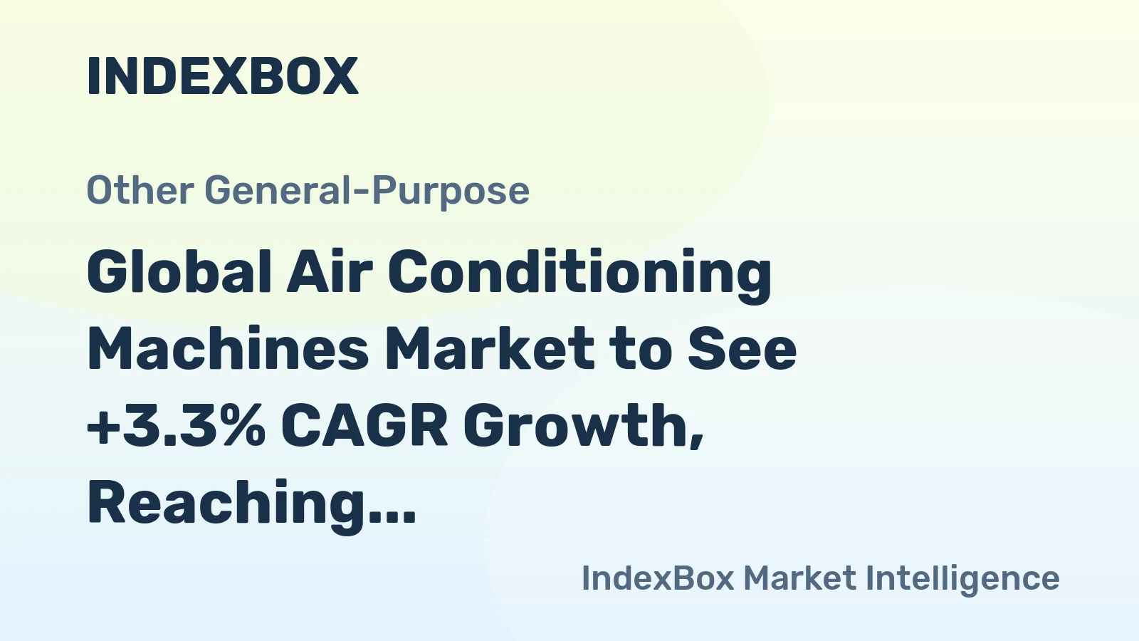 Global Air Conditioning Machines Market to See +3.3% CAGR Growth, Reaching $147.9B by 2035