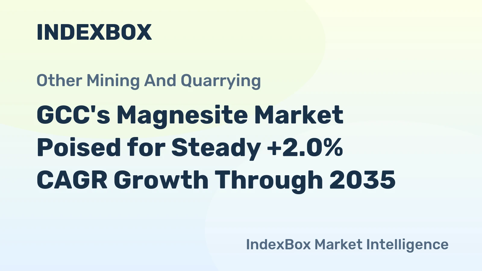 GCC's Magnesite Market Poised for Steady +2.0% CAGR Growth Through 2035