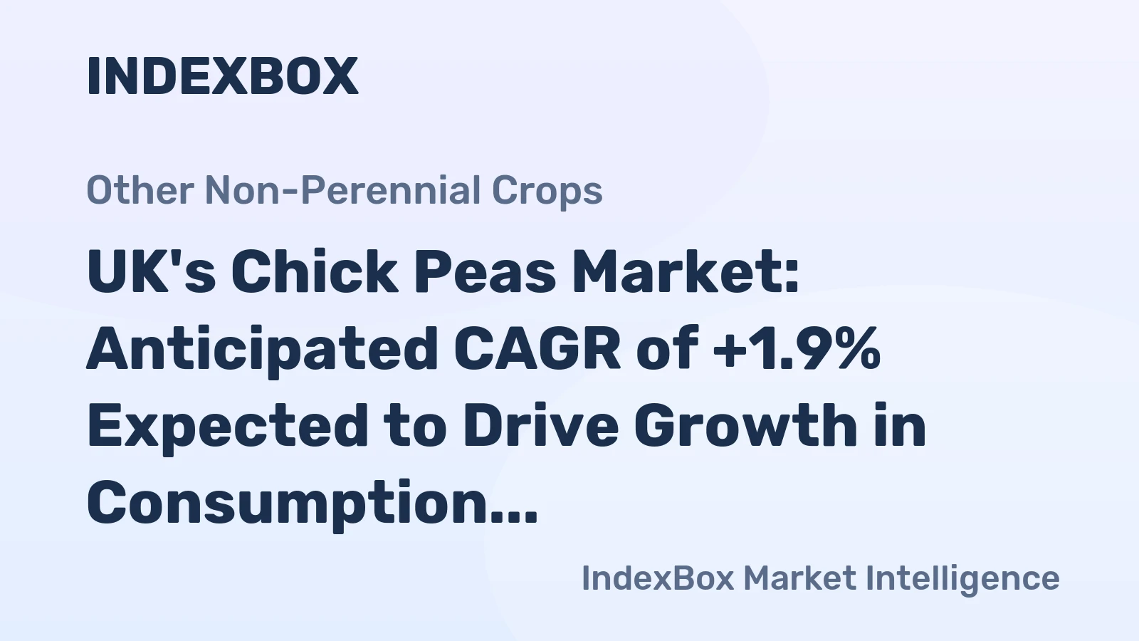 UK's Chick Peas Market: Anticipated CAGR of +1.9% Expected to Drive Growth in Consumption Over Next Decade