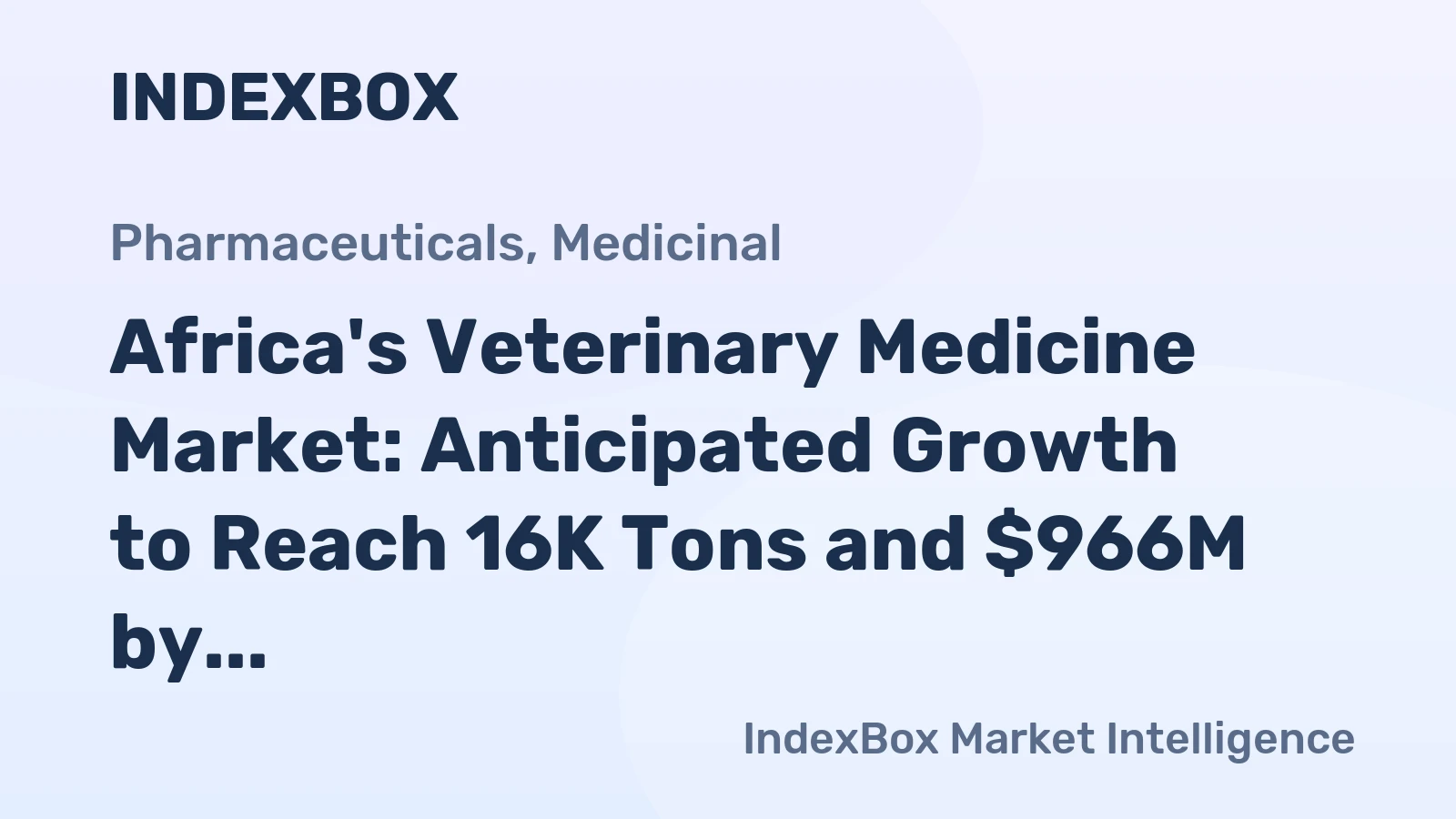 Africa's Veterinary Medicine Market: Anticipated Growth to Reach 16K Tons and $966M by 2035