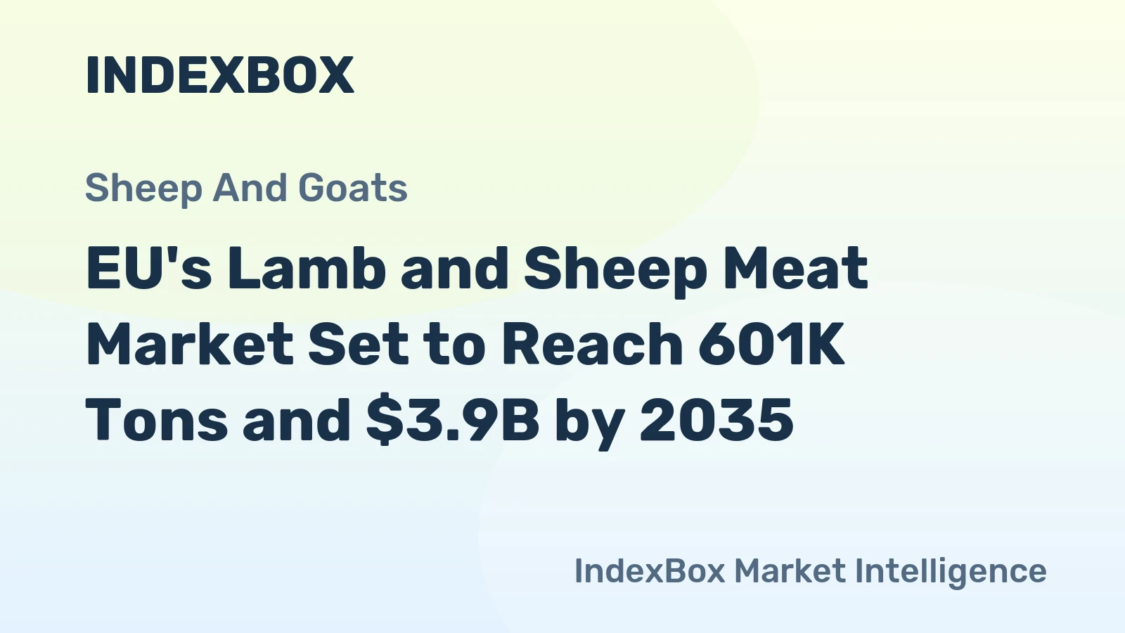 EU's Lamb and Sheep Meat Market Set to Reach 601K Tons and $3.9B by 2035