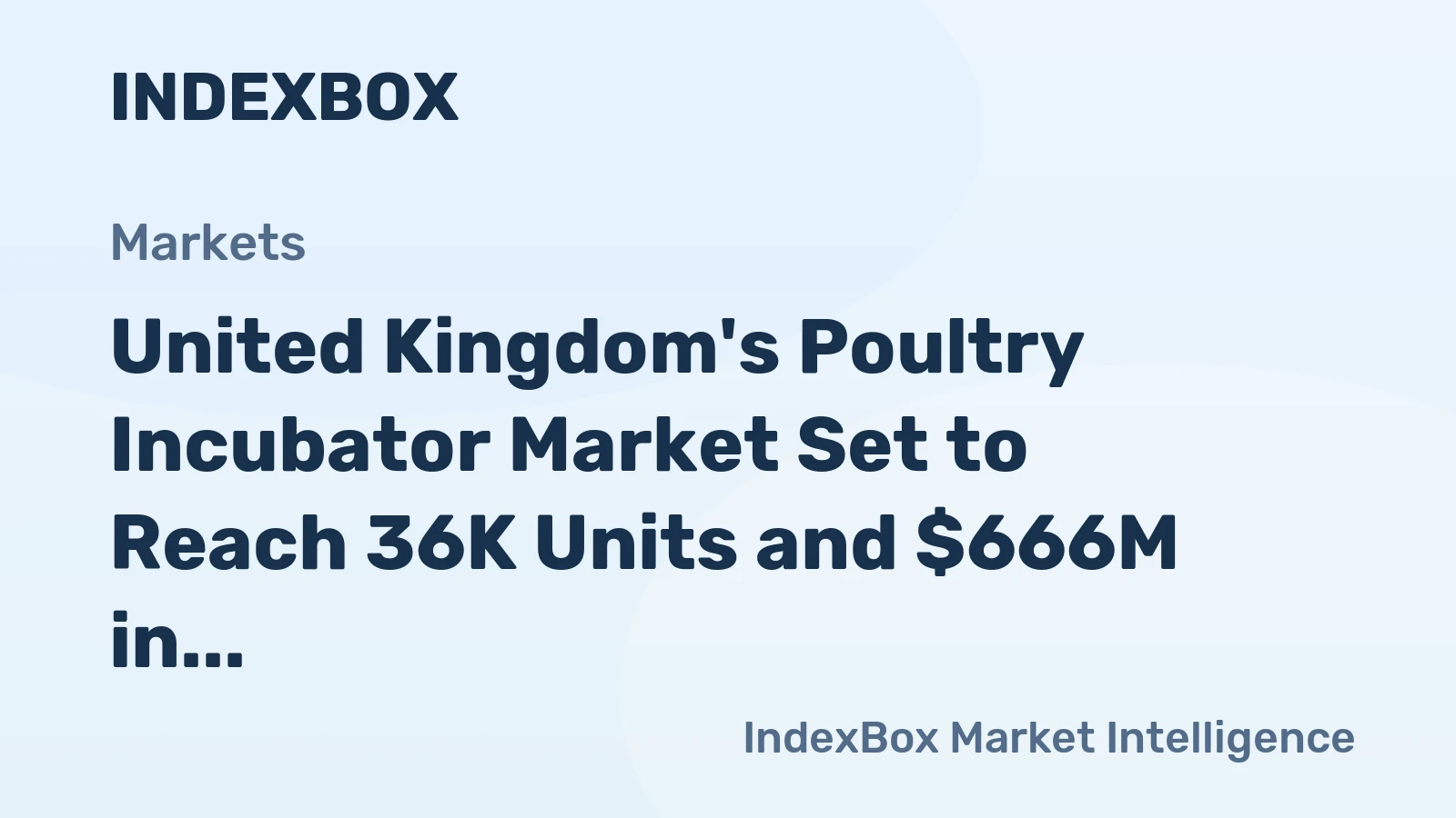 United Kingdom's Poultry Incubator Market Set to Reach 36K Units and $666M in Value