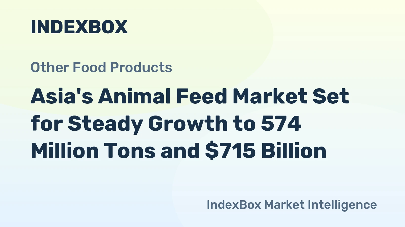 Asia's Animal Feed Market Set for Steady Growth to 574 Million Tons and $715 Billion