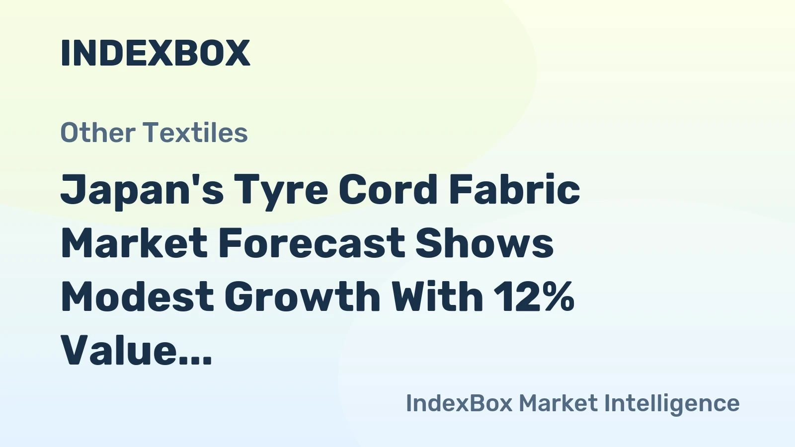 Japan's Tyre Cord Fabric Market Forecast Shows Modest Growth With 12% Value CAGR Through 2035