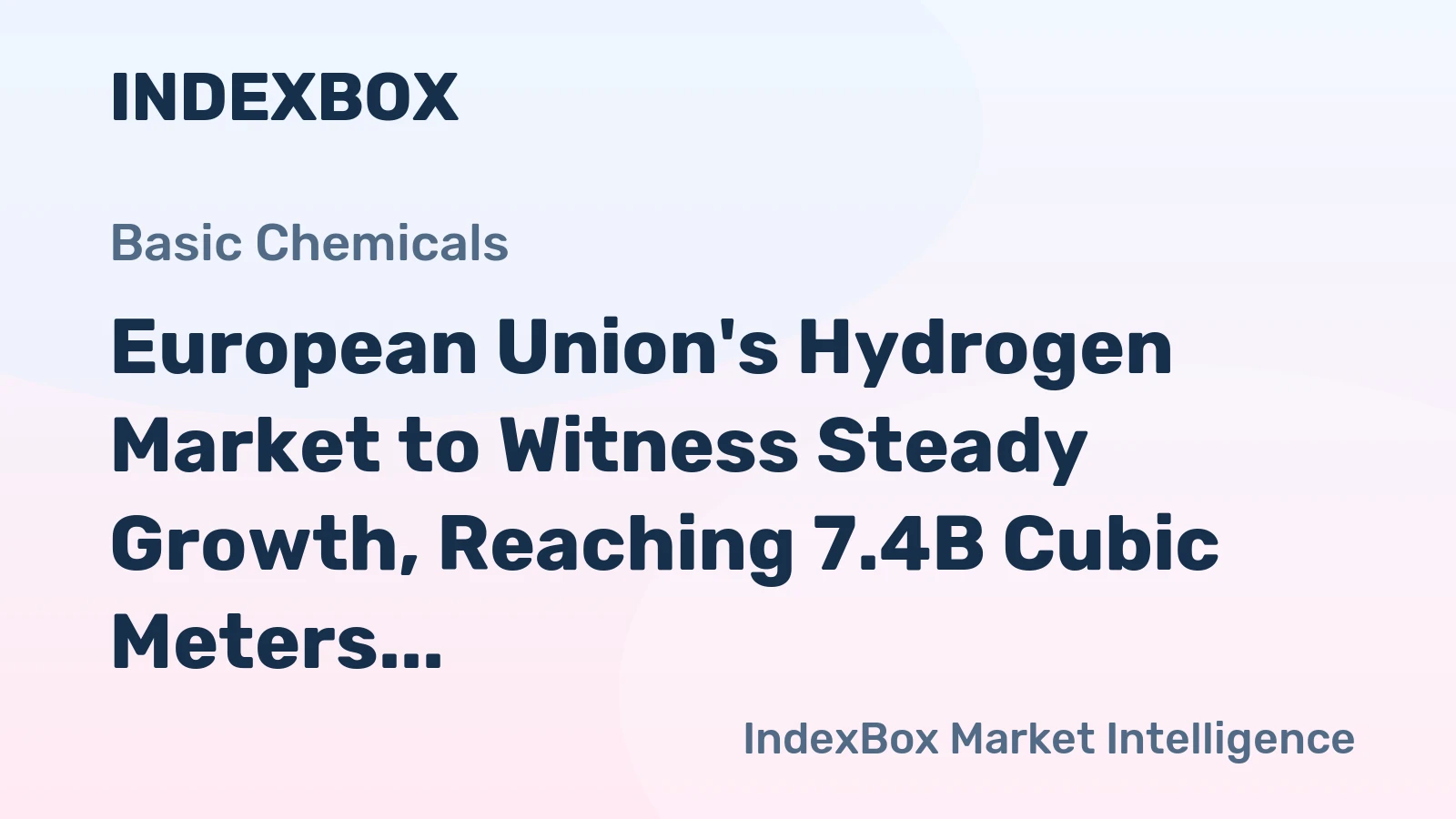 European Union's Hydrogen Market to Witness Steady Growth, Reaching 7.4B Cubic Meters by 2035