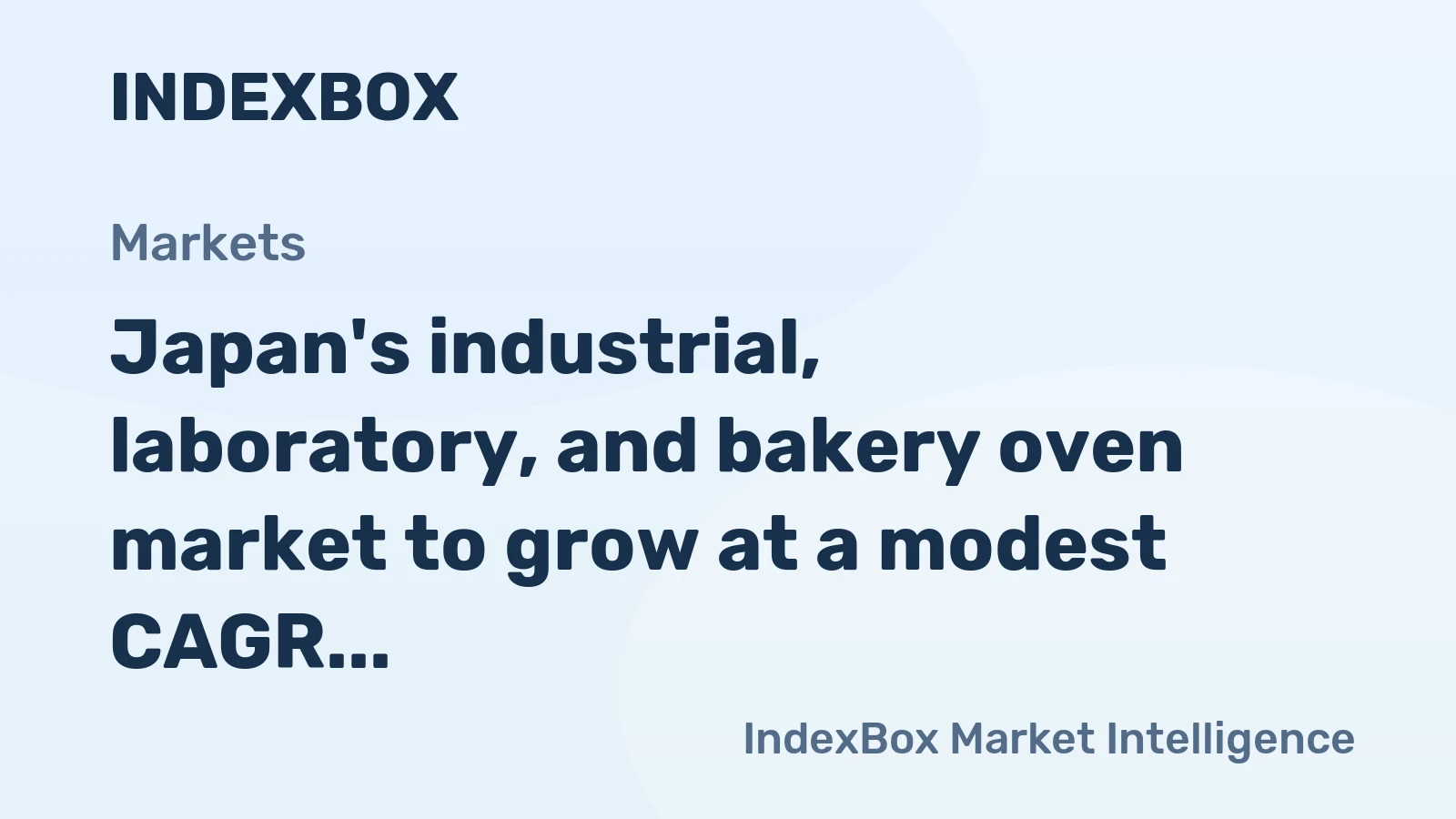 Japan's industrial, laboratory, and bakery oven market to grow at a modest CAGR of +0.5% through 2035, driven by sustained demand.