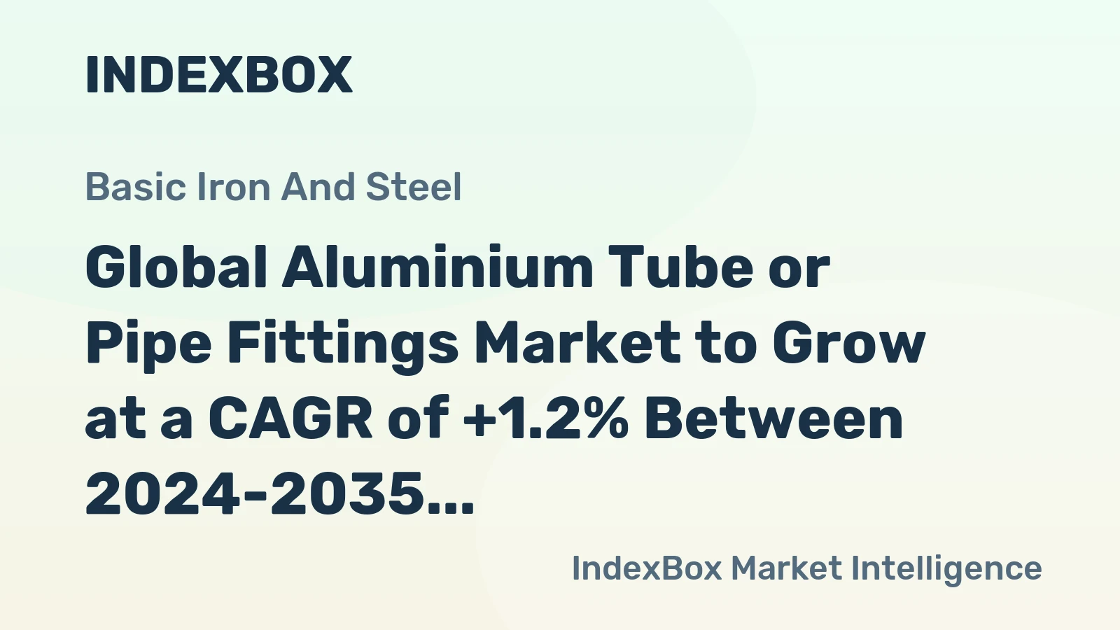 Global Aluminium Tube or Pipe Fittings Market to Grow at a CAGR of +1.2% Between 2024-2035