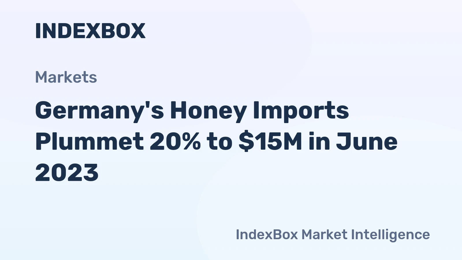 Germany's Honey Imports Plummet 20% to $15M in June 2023