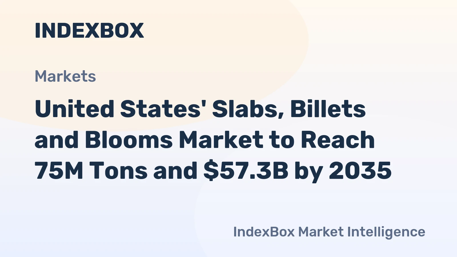 United States' Slabs, Billets and Blooms Market to Reach 75M Tons and $57.3B by 2035