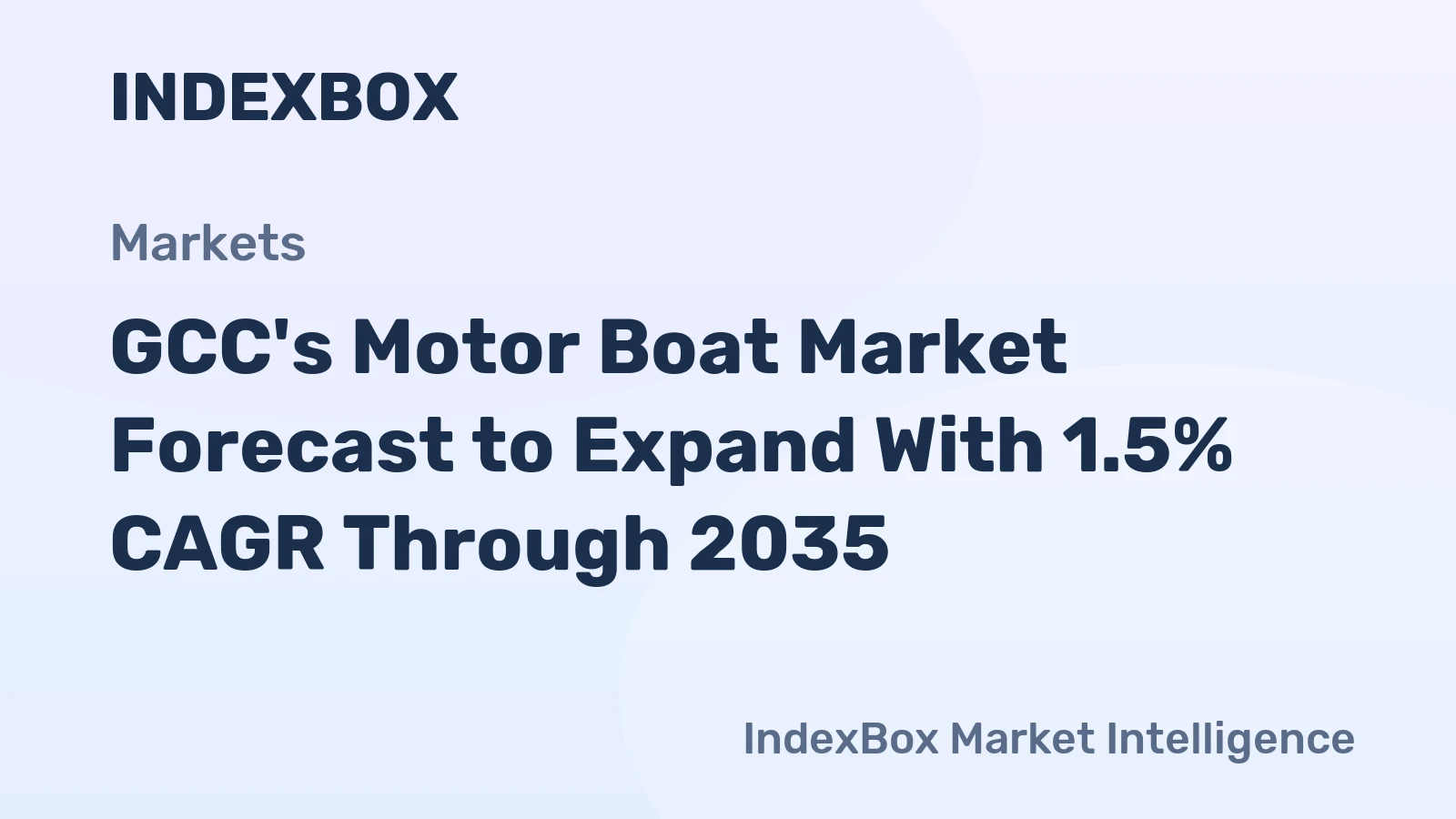 GCC's Motor Boat Market Forecast to Expand With 1.5% CAGR Through 2035