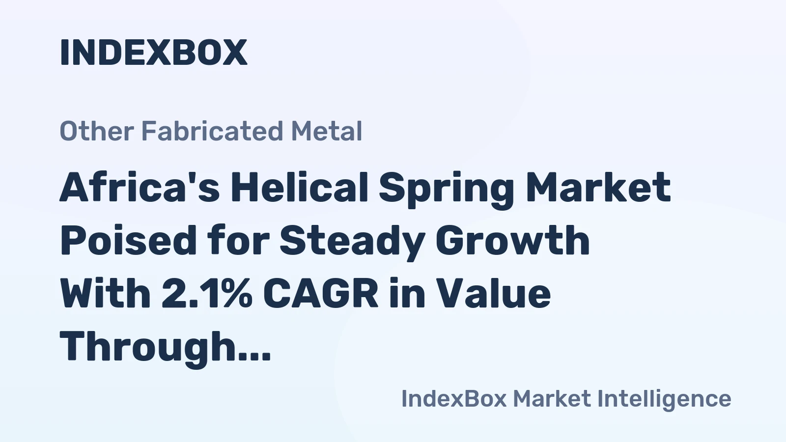Africa's Helical Spring Market Poised for Steady Growth With 2.1% CAGR in Value Through 2035