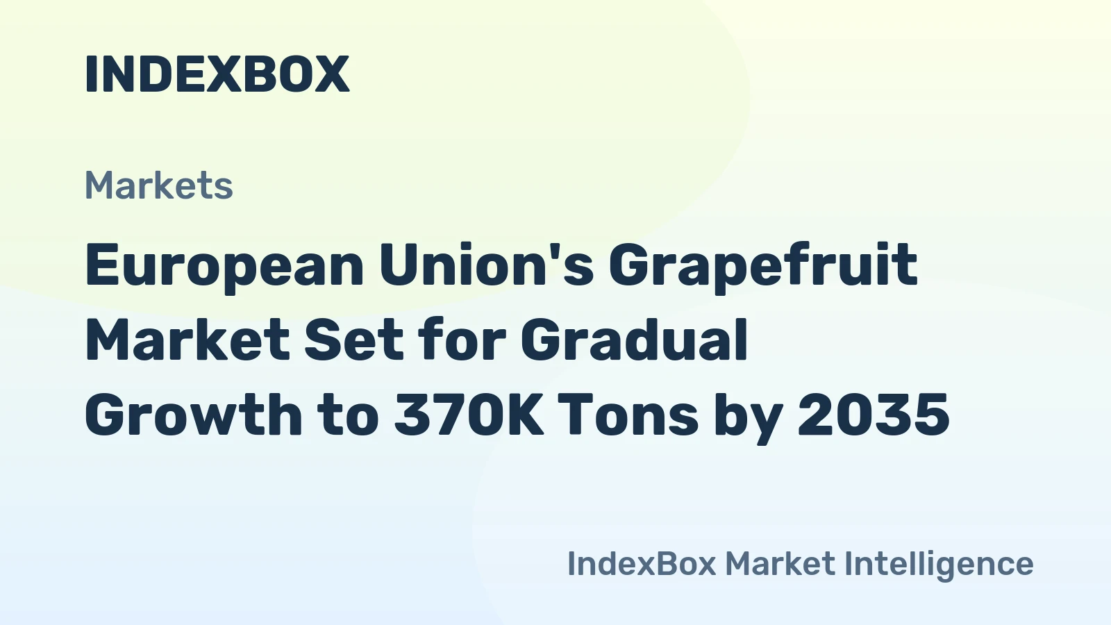 European Union's Grapefruit Market Set for Gradual Growth to 370K Tons by 2035