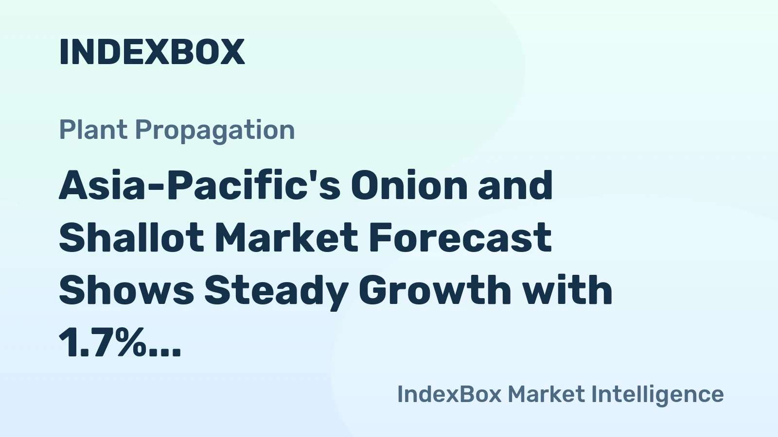 Asia-Pacific's Onion and Shallot Market Forecast Shows Steady Growth with 1.7% CAGR Through 2035