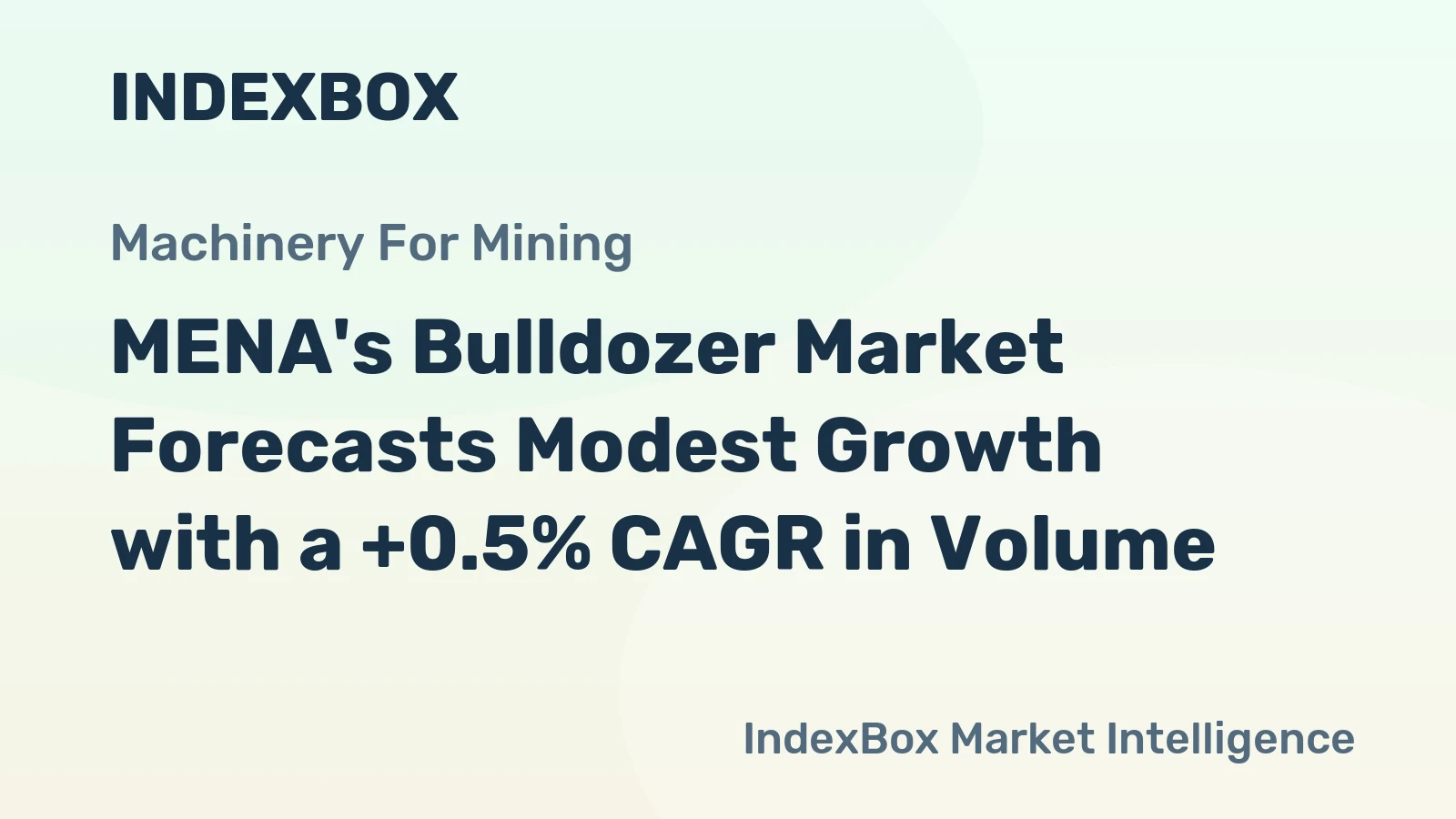 MENA's Bulldozer Market Forecasts Modest Growth with a +0.5% CAGR in Volume