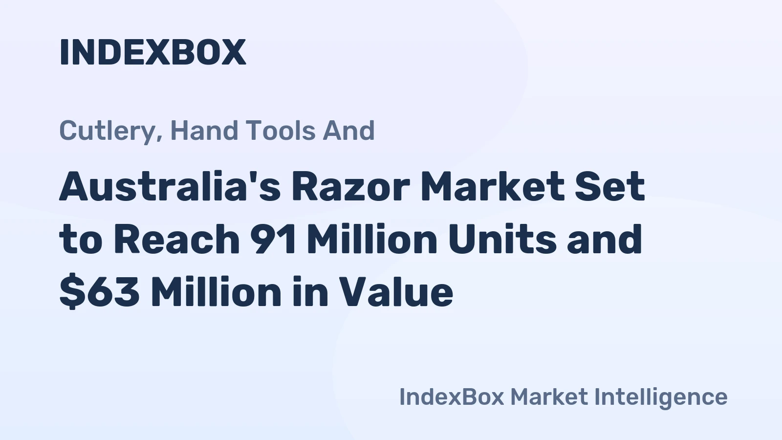 Australia's Razor Market Set to Reach 91 Million Units and $63 Million in Value