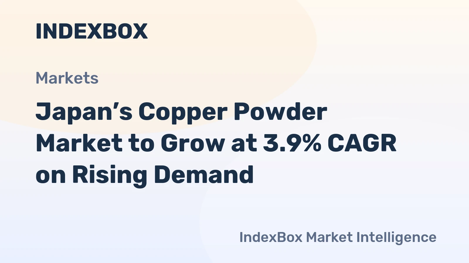 Japan’s Copper Powder Market to Grow at 3.9% CAGR on Rising Demand