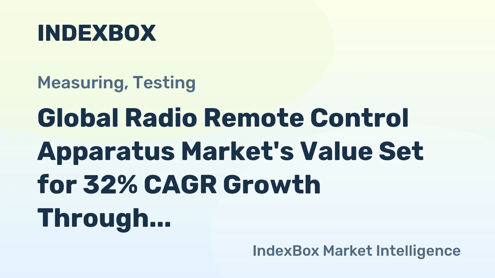 Global Radio Remote Control Apparatus Market's Value Set for 32% CAGR Growth Through 2035