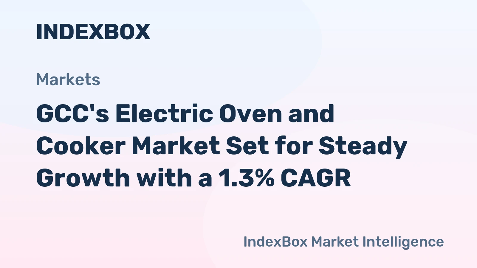 GCC's Electric Oven and Cooker Market Set for Steady Growth with a 1.3% CAGR