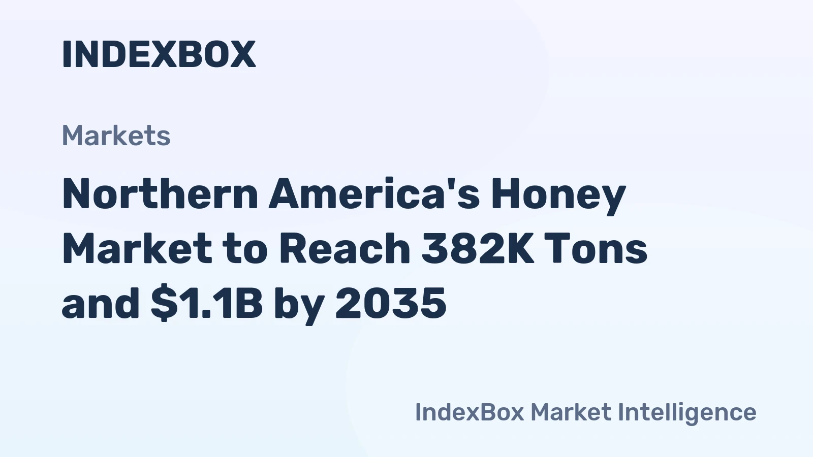 Northern America's Honey Market to Reach 382K Tons and $1.1B by 2035