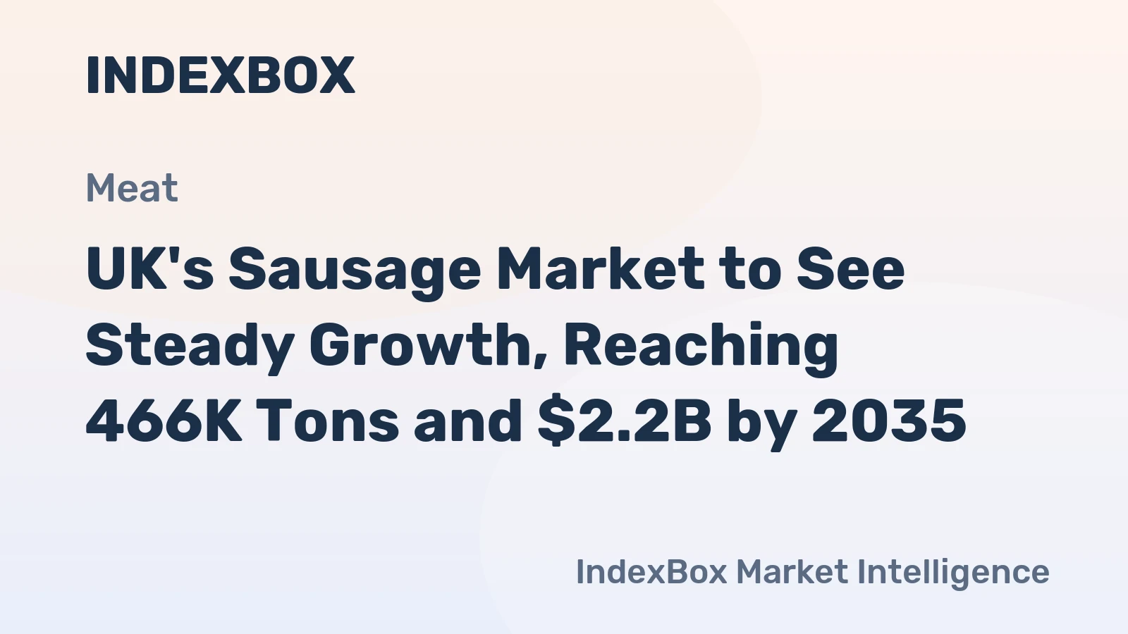 UK's Sausage Market to See Steady Growth, Reaching 466K Tons and $2.2B by 2035