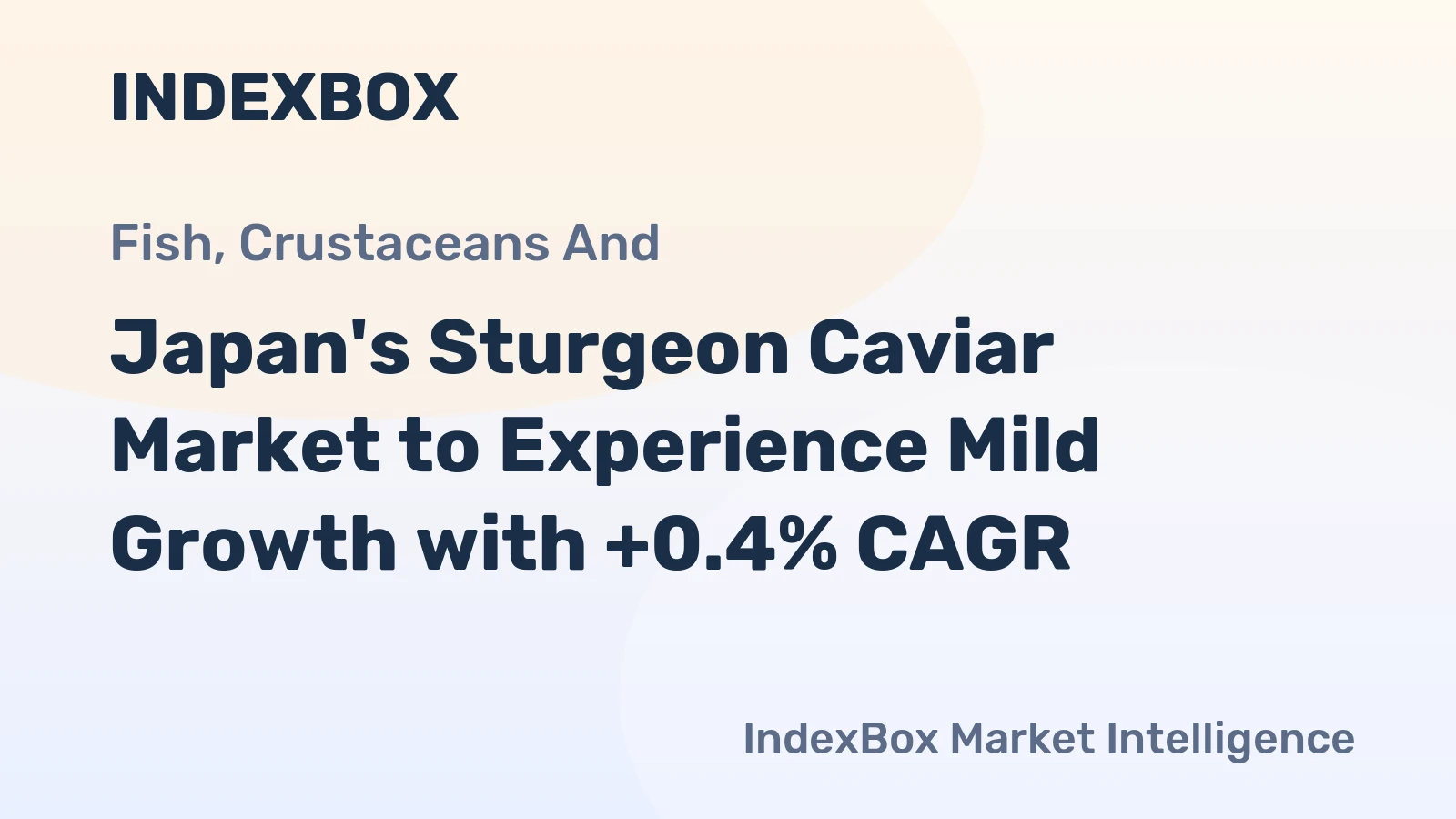 Japan's Sturgeon Caviar Market to Experience Mild Growth with +0.4% CAGR