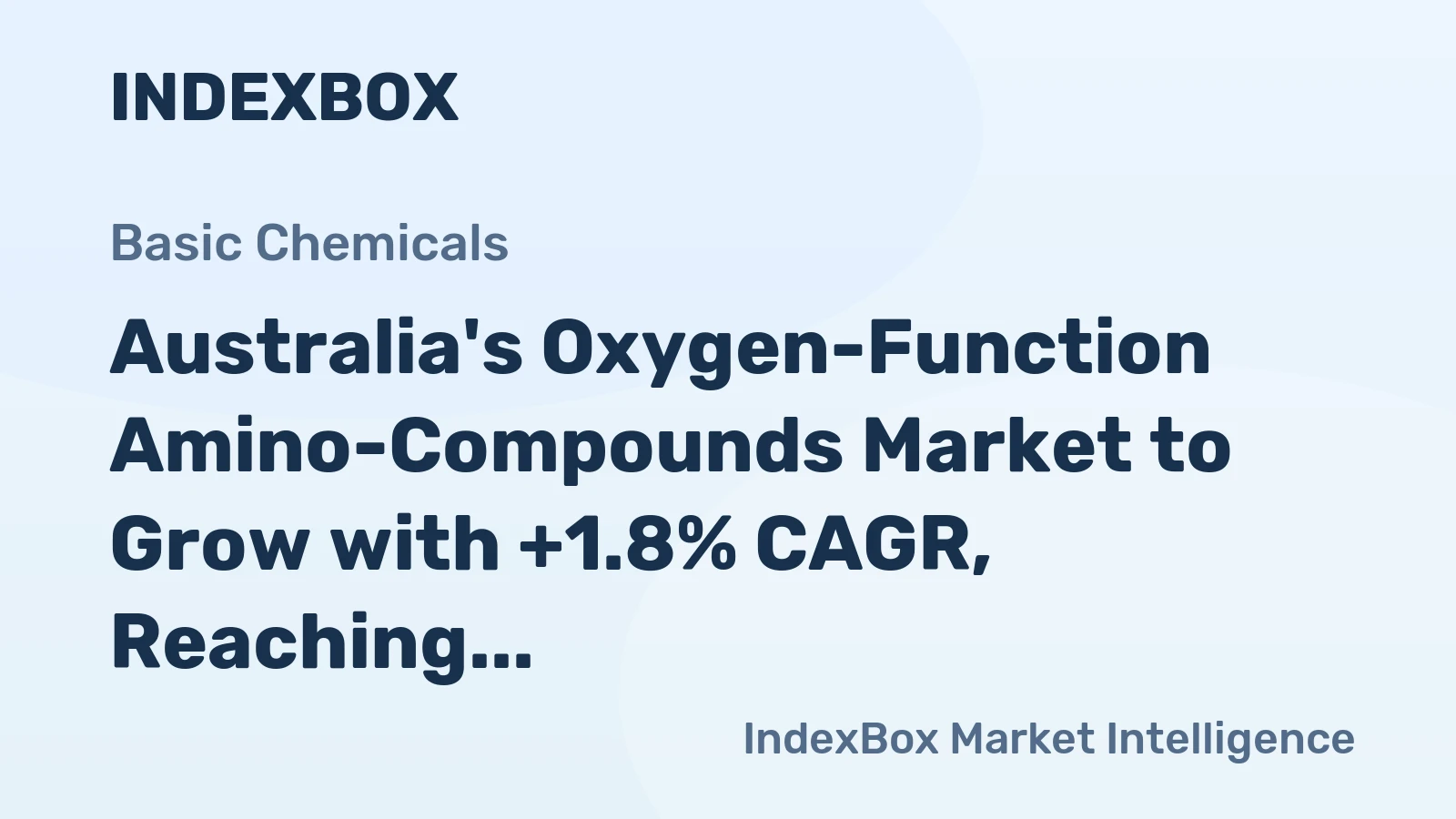 Australia's Oxygen-Function Amino-Compounds Market to Grow with +1.8% CAGR, Reaching 29K Tons by 2035 and $88M in Value