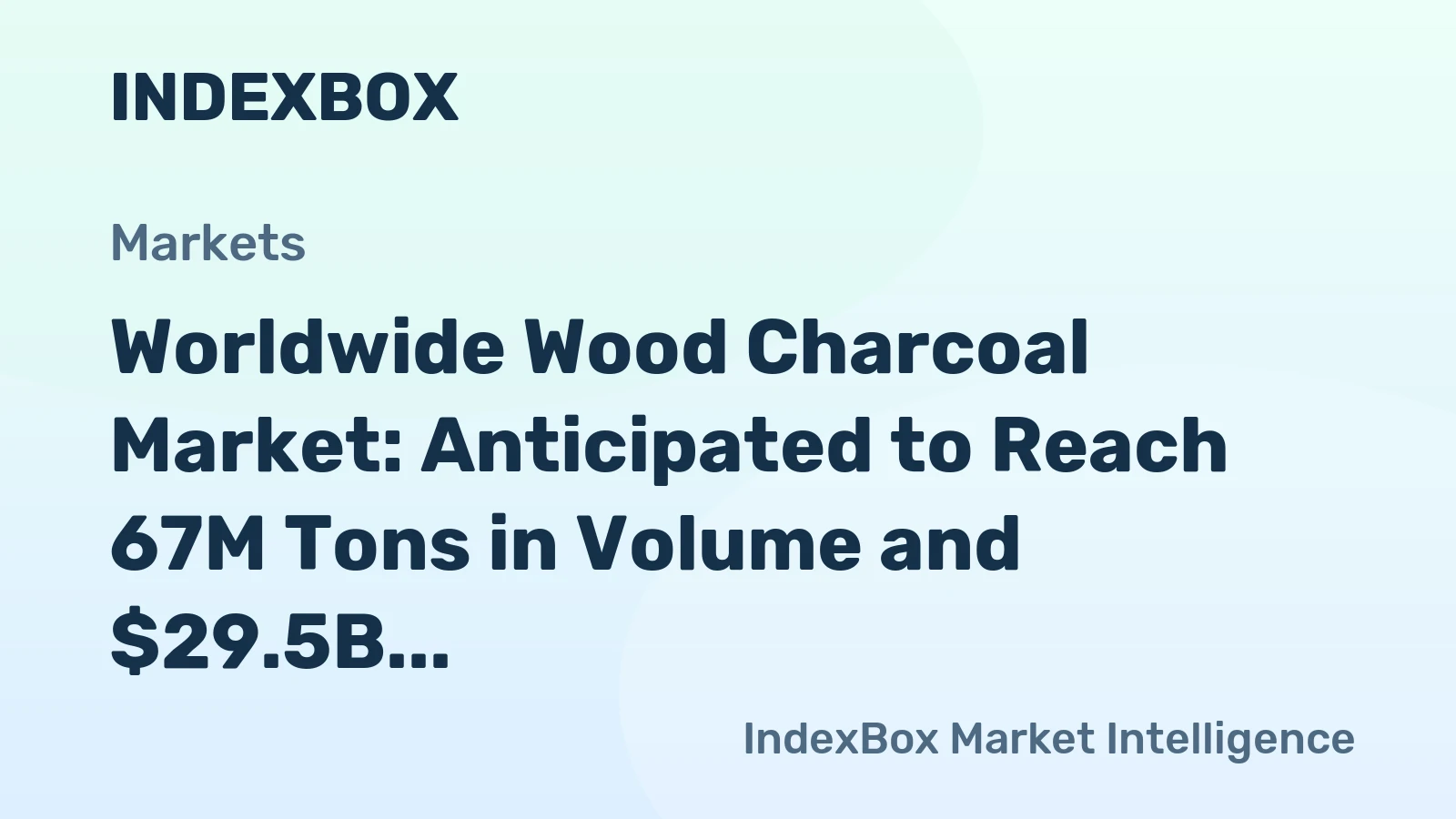 Worldwide Wood Charcoal Market: Anticipated to Reach 67M Tons in Volume and $29.5B in Value by 2035