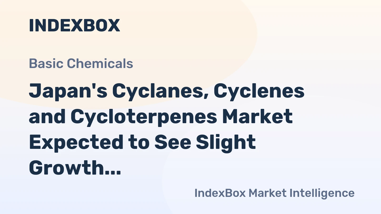 Japan's Cyclanes, Cyclenes and Cycloterpenes Market Expected to See Slight Growth with +0.2% CAGR