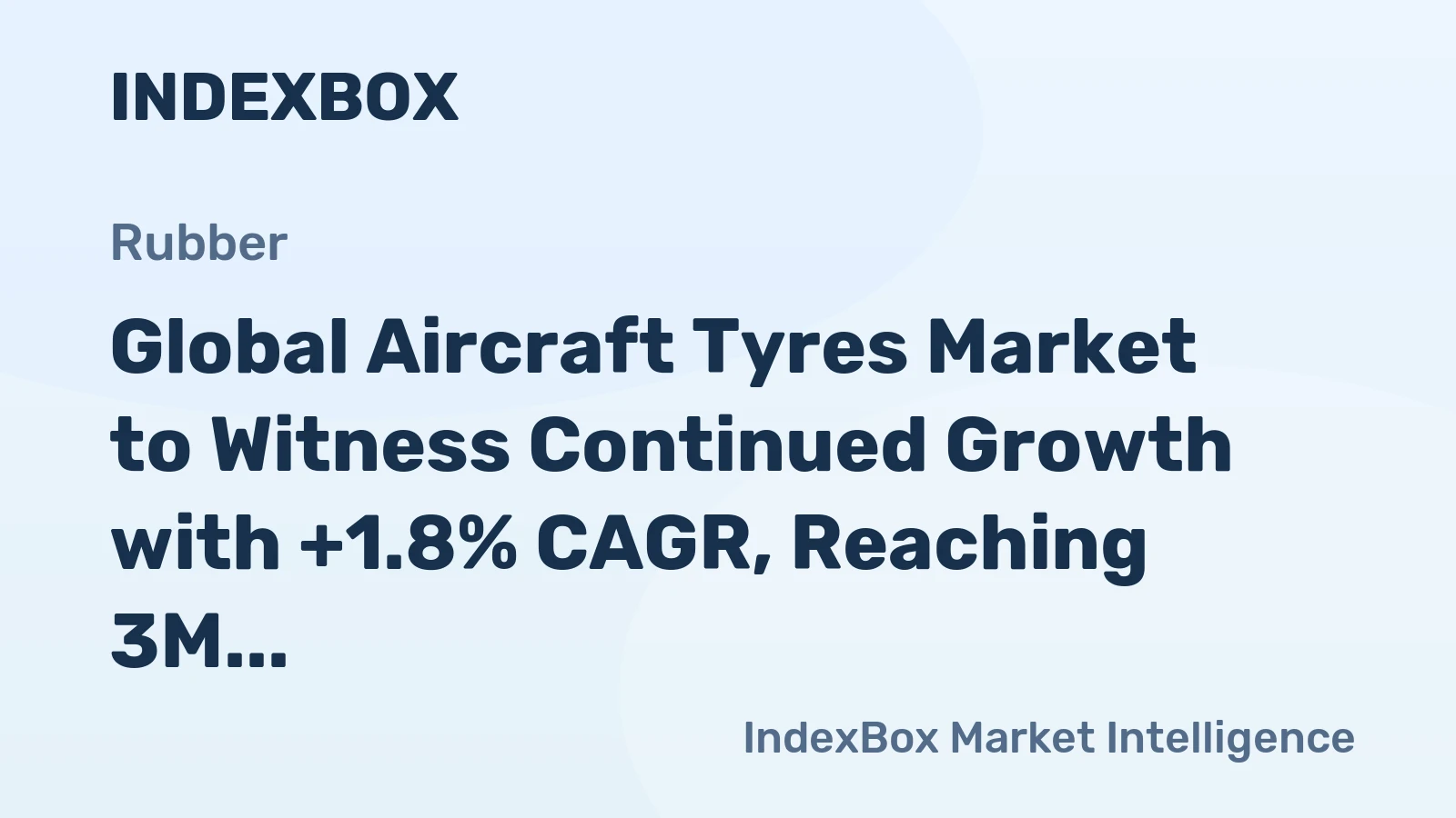 Global Aircraft Tyres Market to Witness Continued Growth with +1.8% CAGR, Reaching 3M Units by 2035