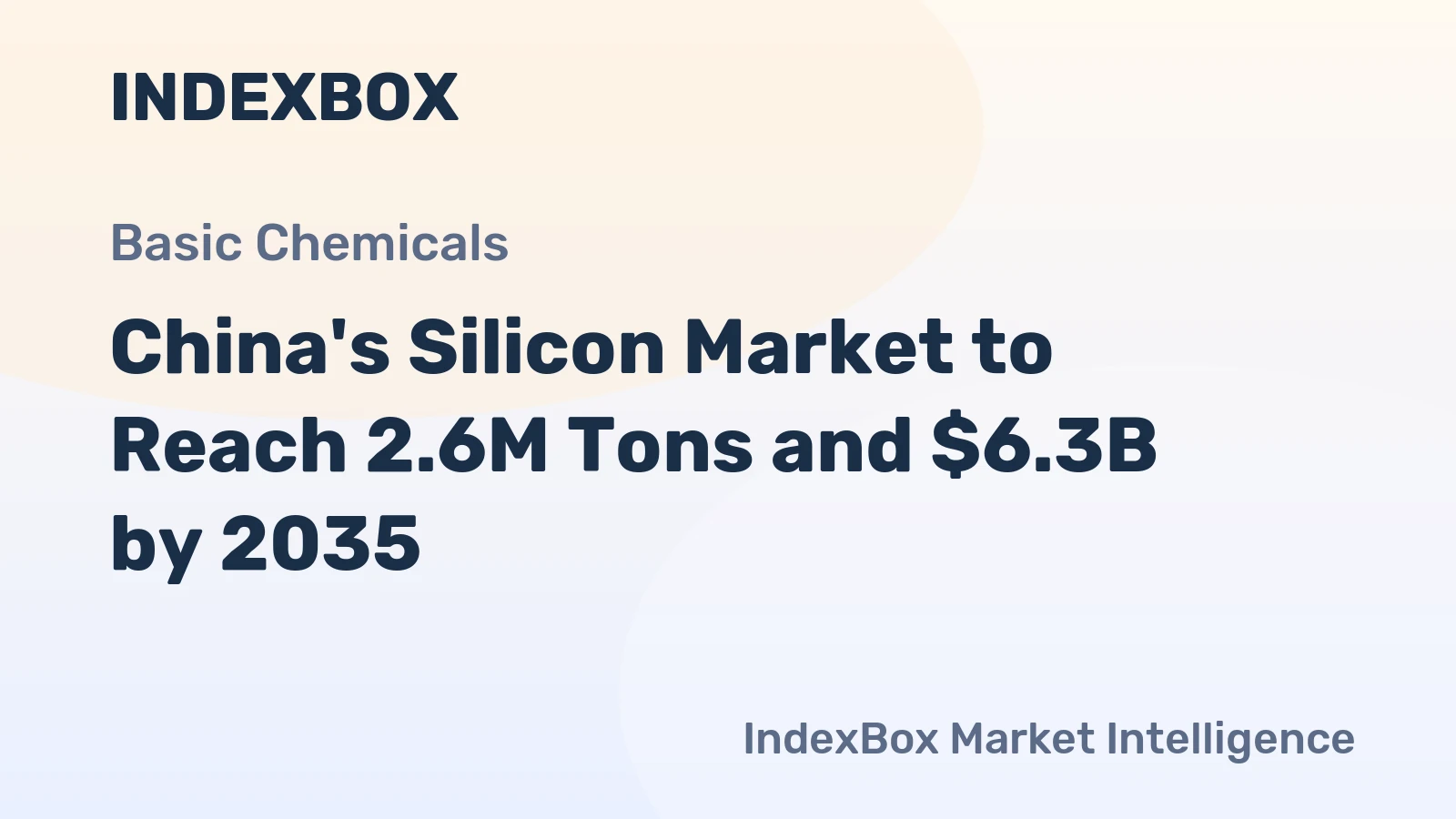 China's Silicon Market to Reach 2.6M Tons and $6.3B by 2035