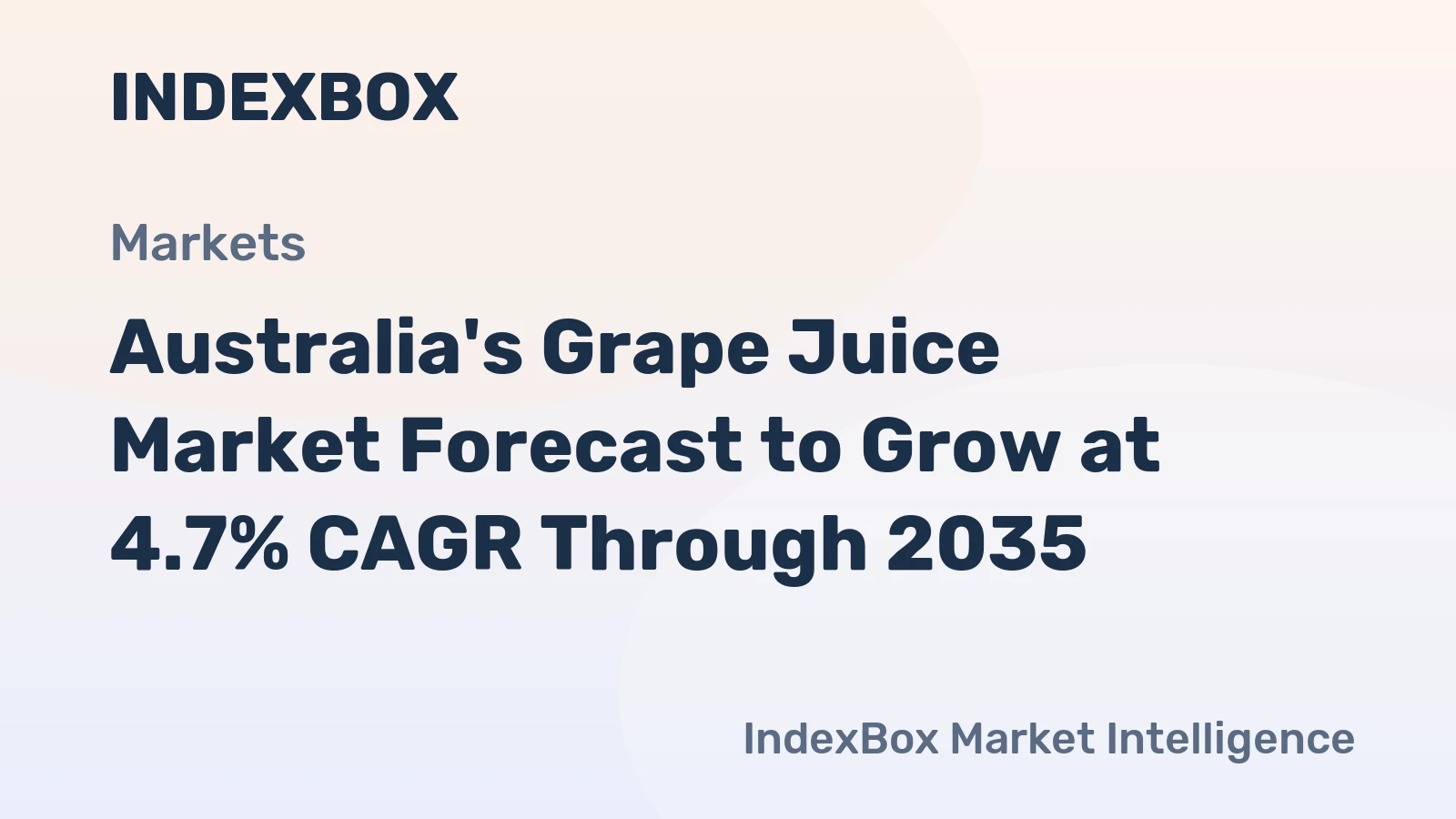 Australia's Grape Juice Market Forecast to Grow at 4.7% CAGR Through 2035