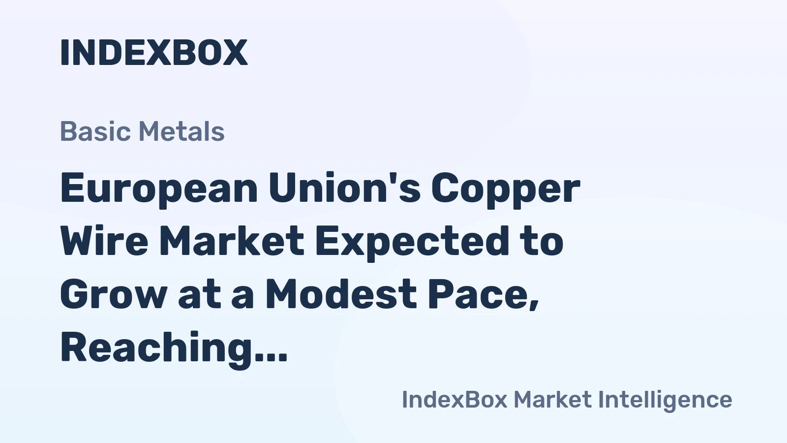 European Union's Copper Wire Market Expected to Grow at a Modest Pace, Reaching 2.8M Tons and $24.8B by 2035