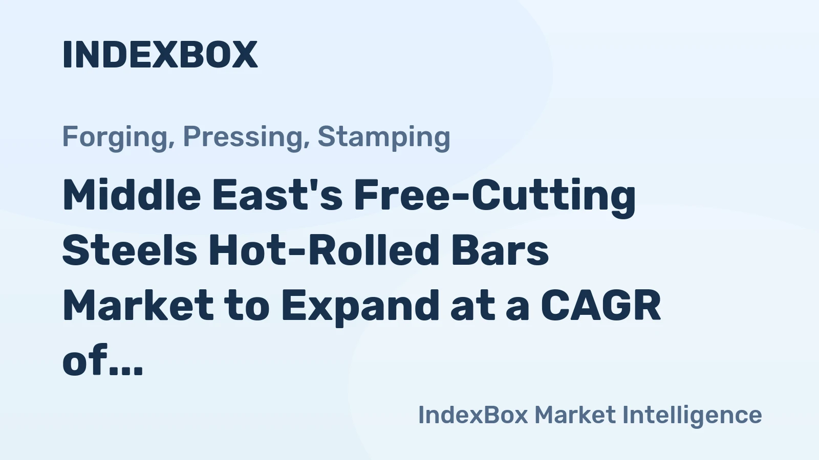 Middle East's Free-Cutting Steels Hot-Rolled Bars Market to Expand at a CAGR of +0.5% Over the Next Decade