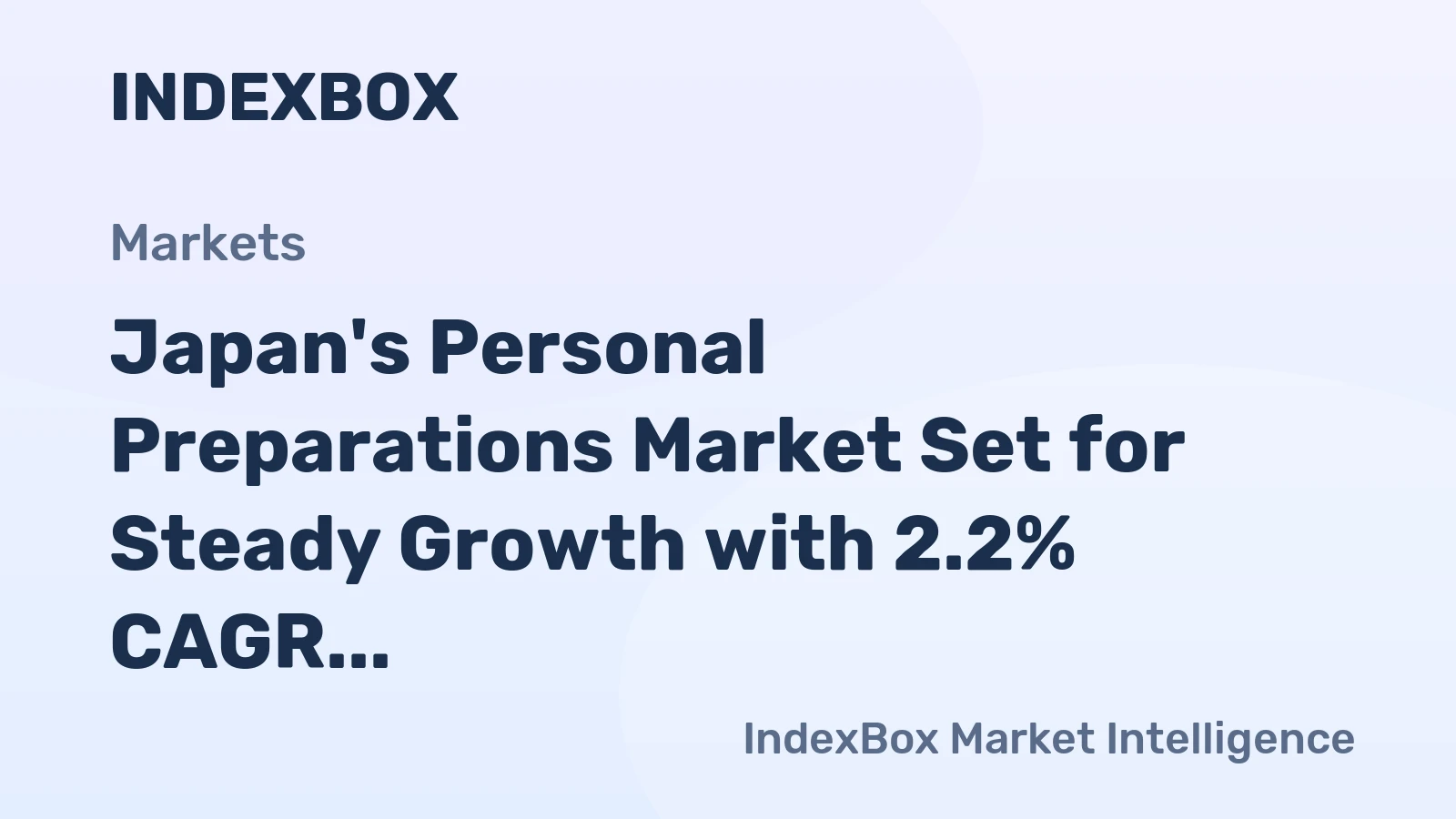 Japan's Personal Preparations Market Set for Steady Growth with 2.2% CAGR Through 2035