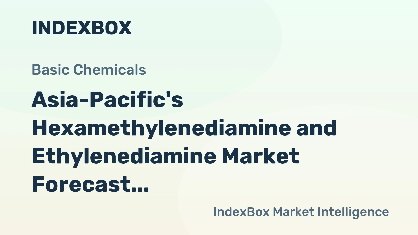 Asia-Pacific's Hexamethylenediamine and Ethylenediamine Market Forecast for Modest Growth With a 0.3% Volume CAGR Through 2035