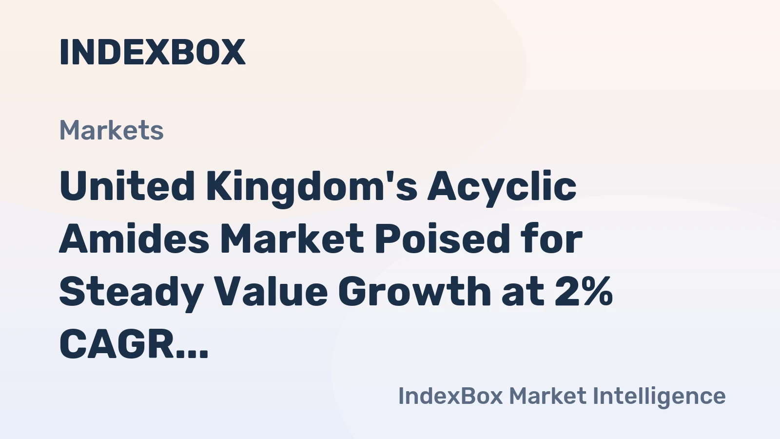 United Kingdom's Acyclic Amides Market Poised for Steady Value Growth at 2% CAGR Through 2035