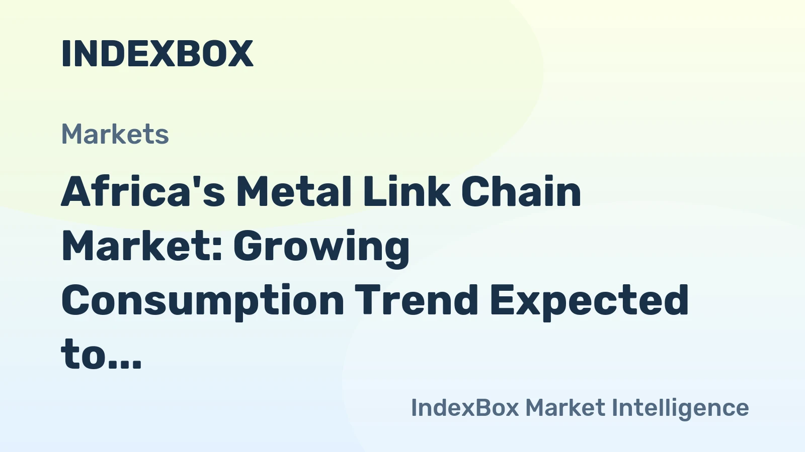 Africa's Metal Link Chain Market: Growing Consumption Trend Expected to Boost Market Volume to 61K tons by 2035