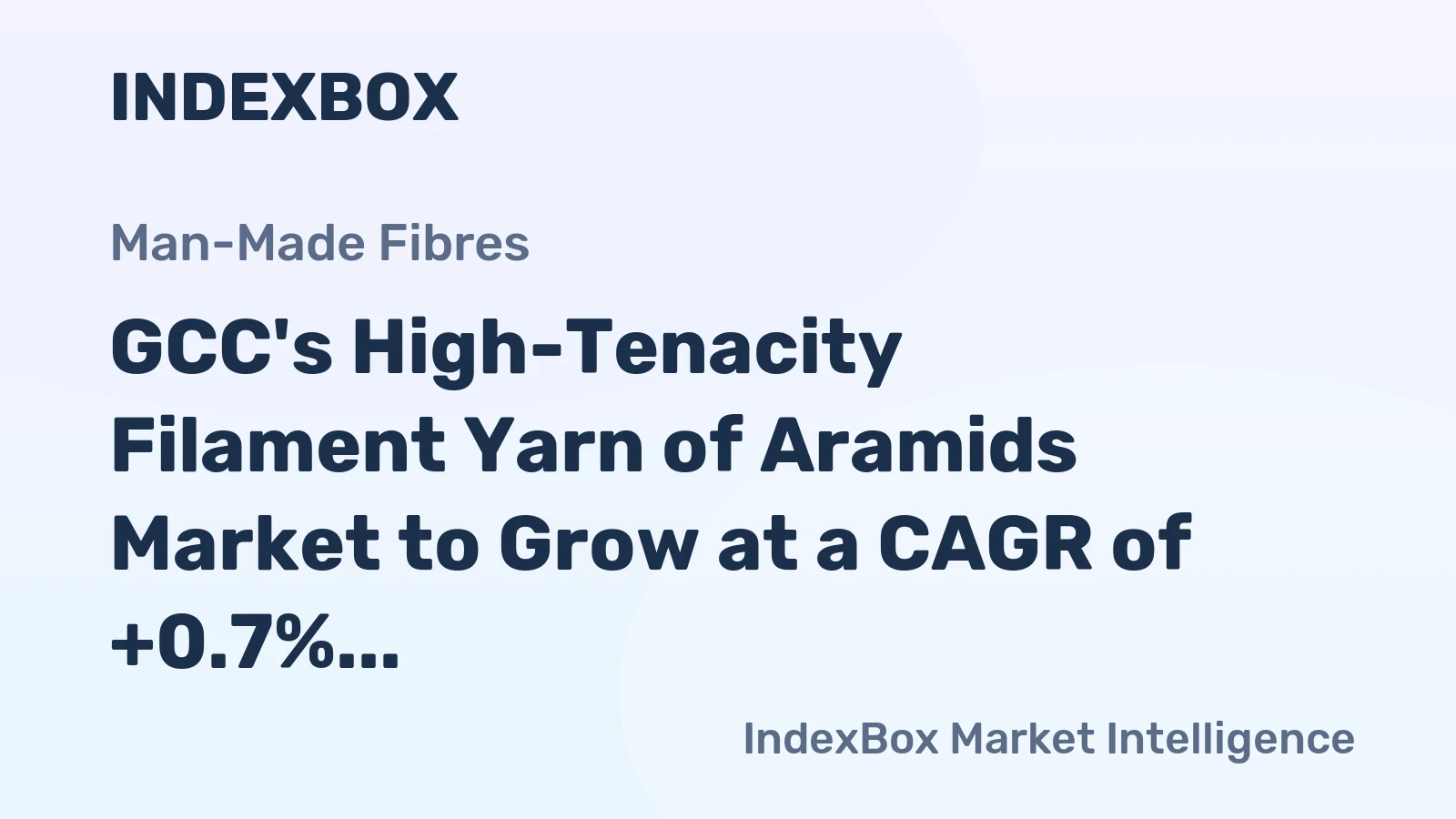 GCC's High-Tenacity Filament Yarn of Aramids Market to Grow at a CAGR of +0.7% from 2024 to 2035